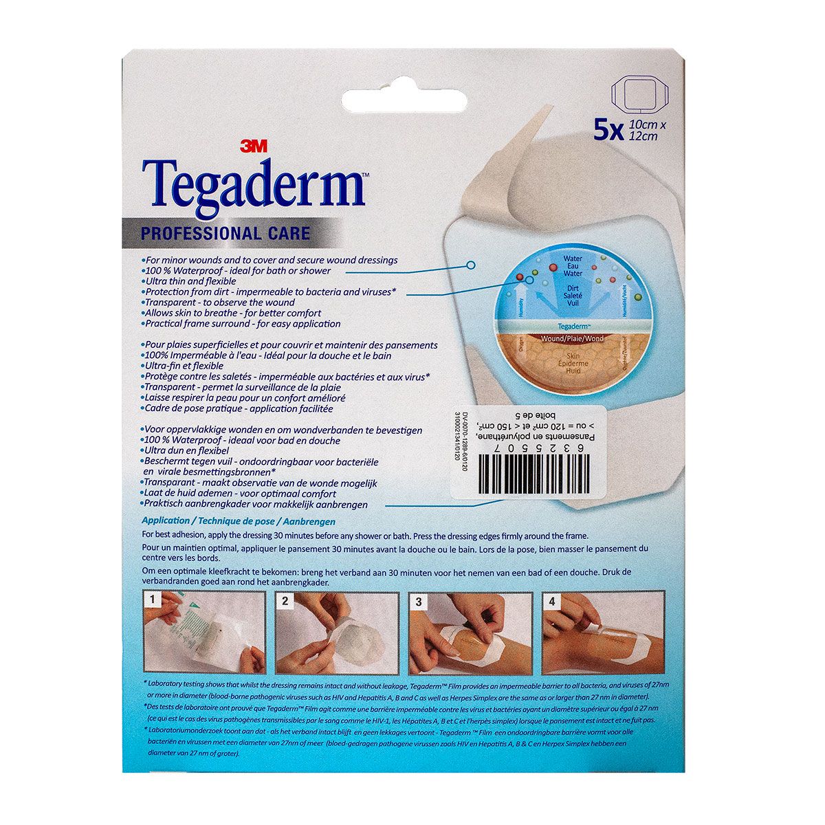 tegaderm est un pansement imperméable utilisé pour protéger une plaie ...
