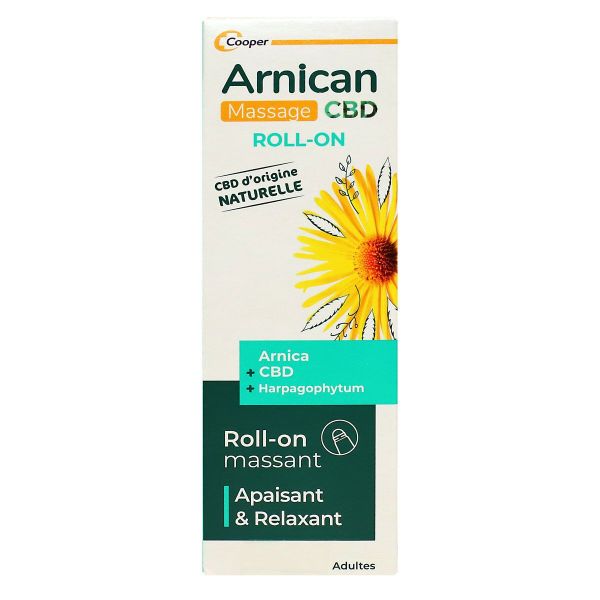 Arnican CBD massage roll-on apaisant relaxant 50ml - Cooper